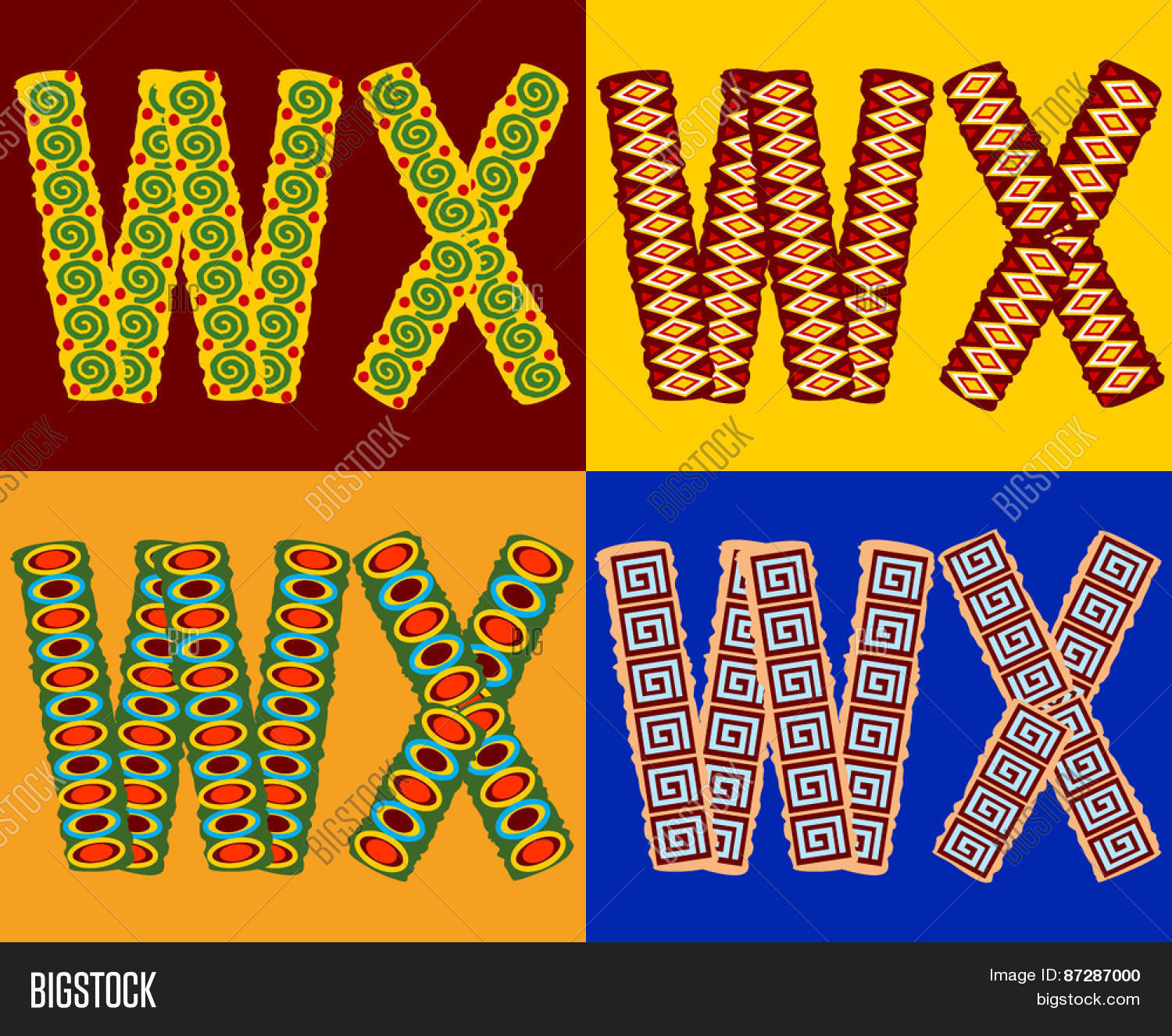 Vector Set Ethnic Vector & Photo (Free Trial) | Bigstock