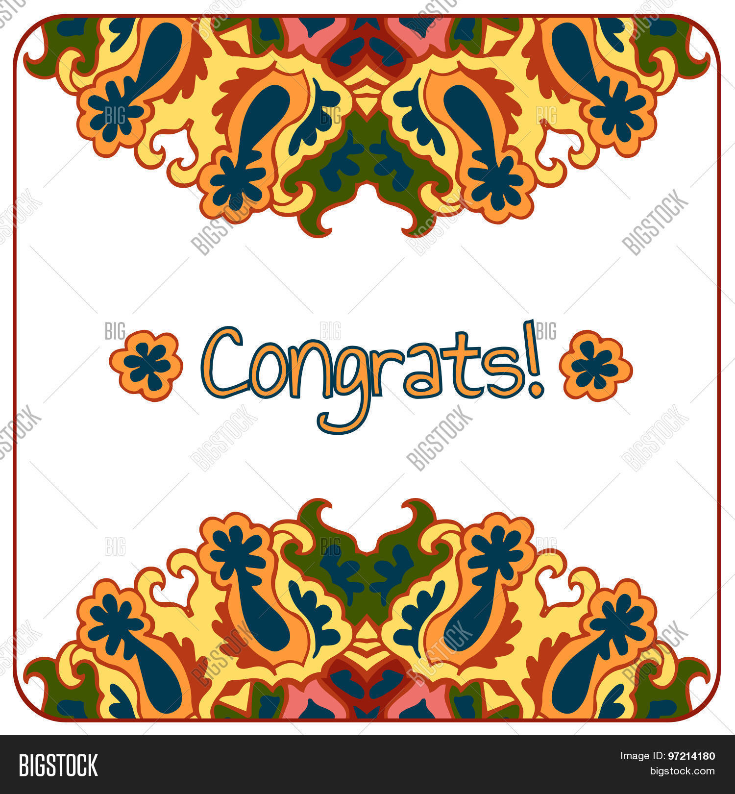 Congrats Card. Vector & Photo (Free Trial) | Bigstock