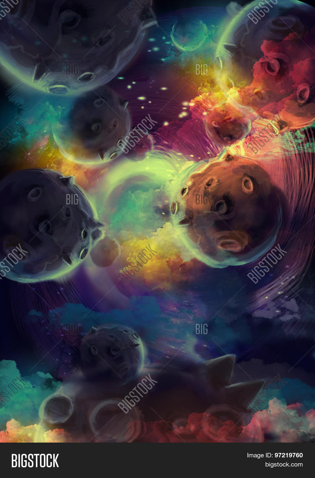 Space Planets. Lights Image & Photo (Free Trial) | Bigstock