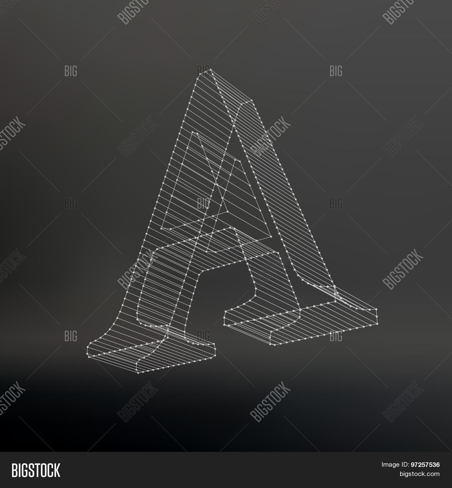 Letter. Polygonal Vector & Photo (Free Trial) | Bigstock
