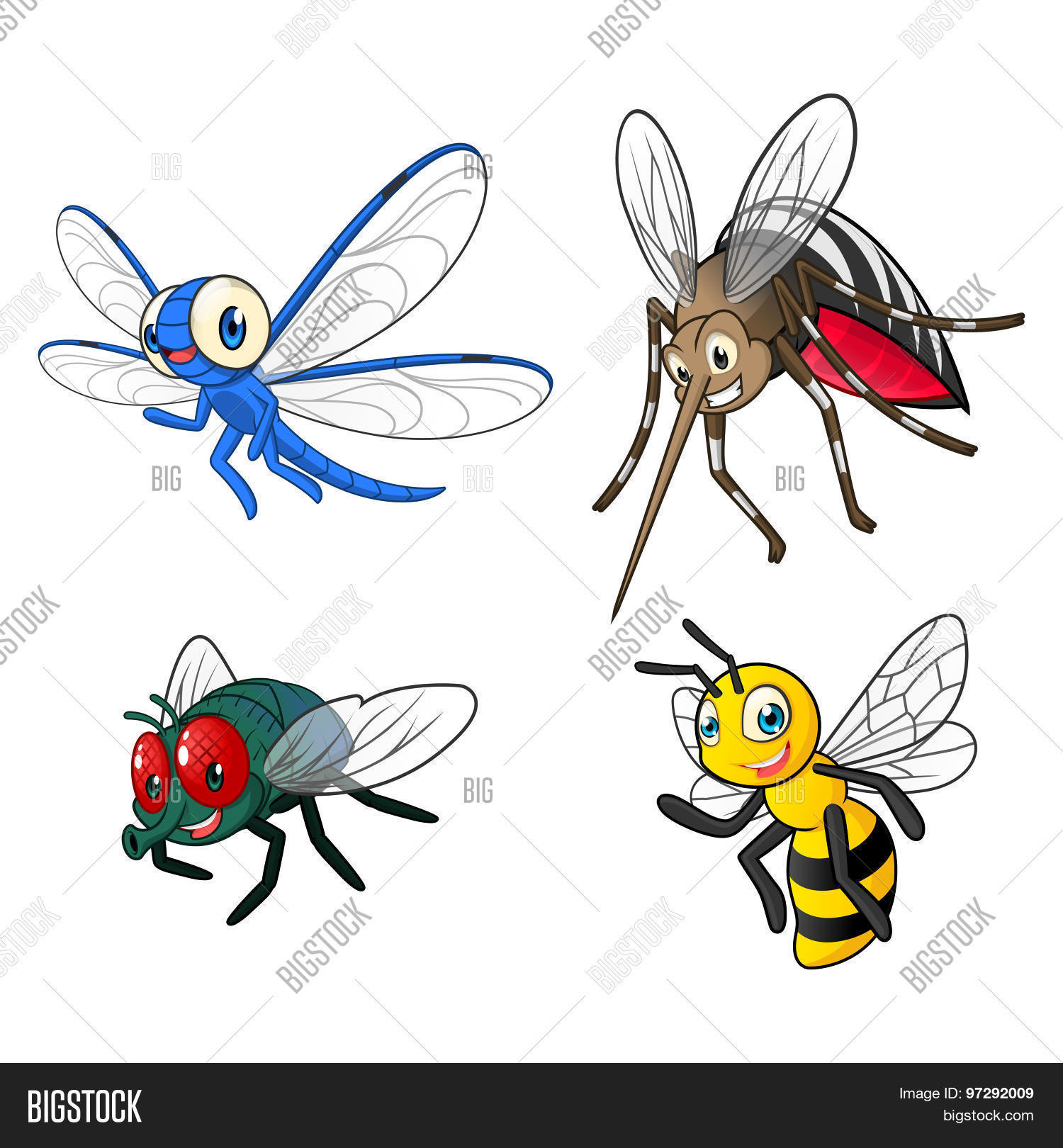 Insect Cartoon Vector & Photo (Free Trial) | Bigstock