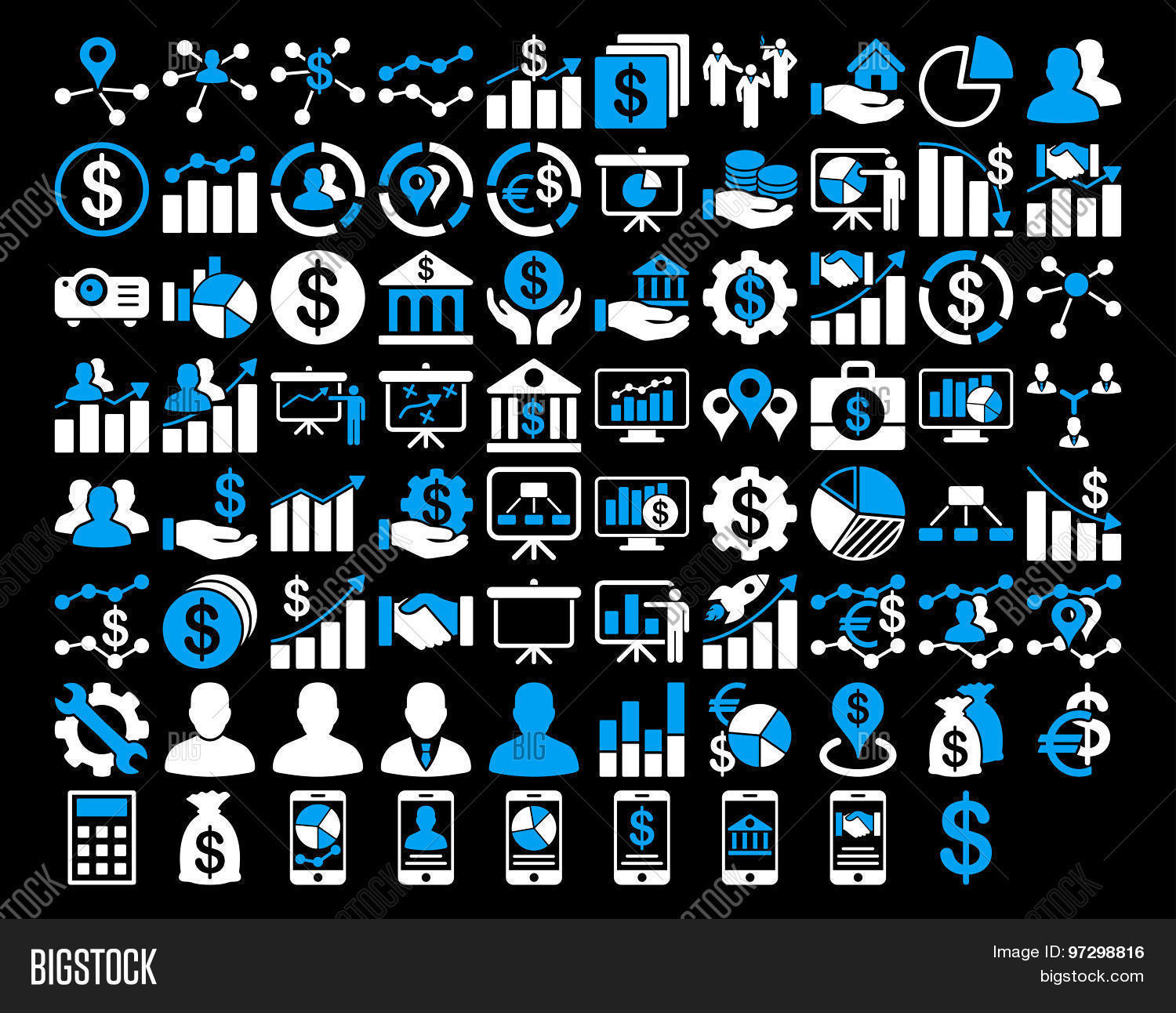 Business Icon Set Vector & Photo (Free Trial) | Bigstock
