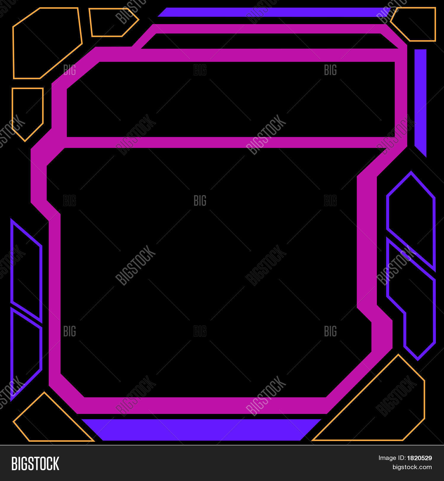 Futuristic Border Vector & Photo (Free Trial) | Bigstock