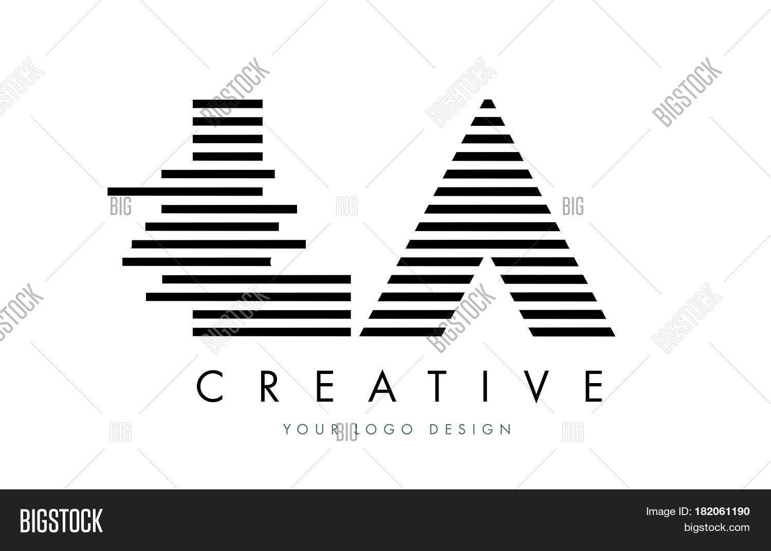 La L Zebra Letter Vector & Photo (Free Trial) | Bigstock
