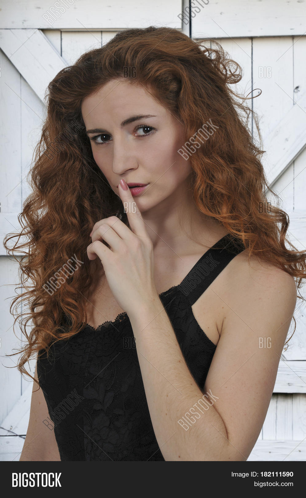 Woman Saying Be Quiet Image & Photo (Free Trial) | Bigstock