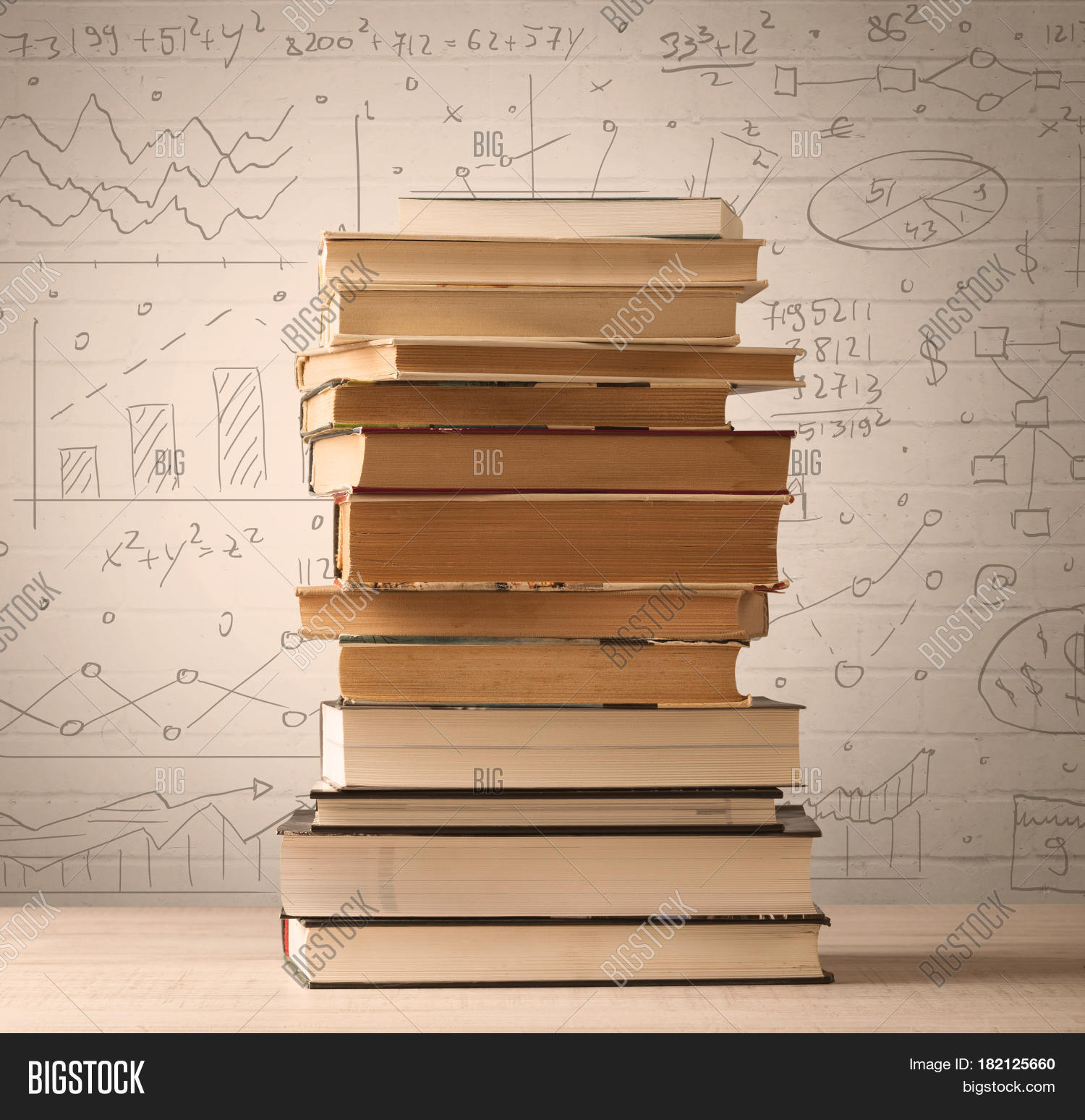 Pile Books Math Image & Photo (Free Trial) | Bigstock