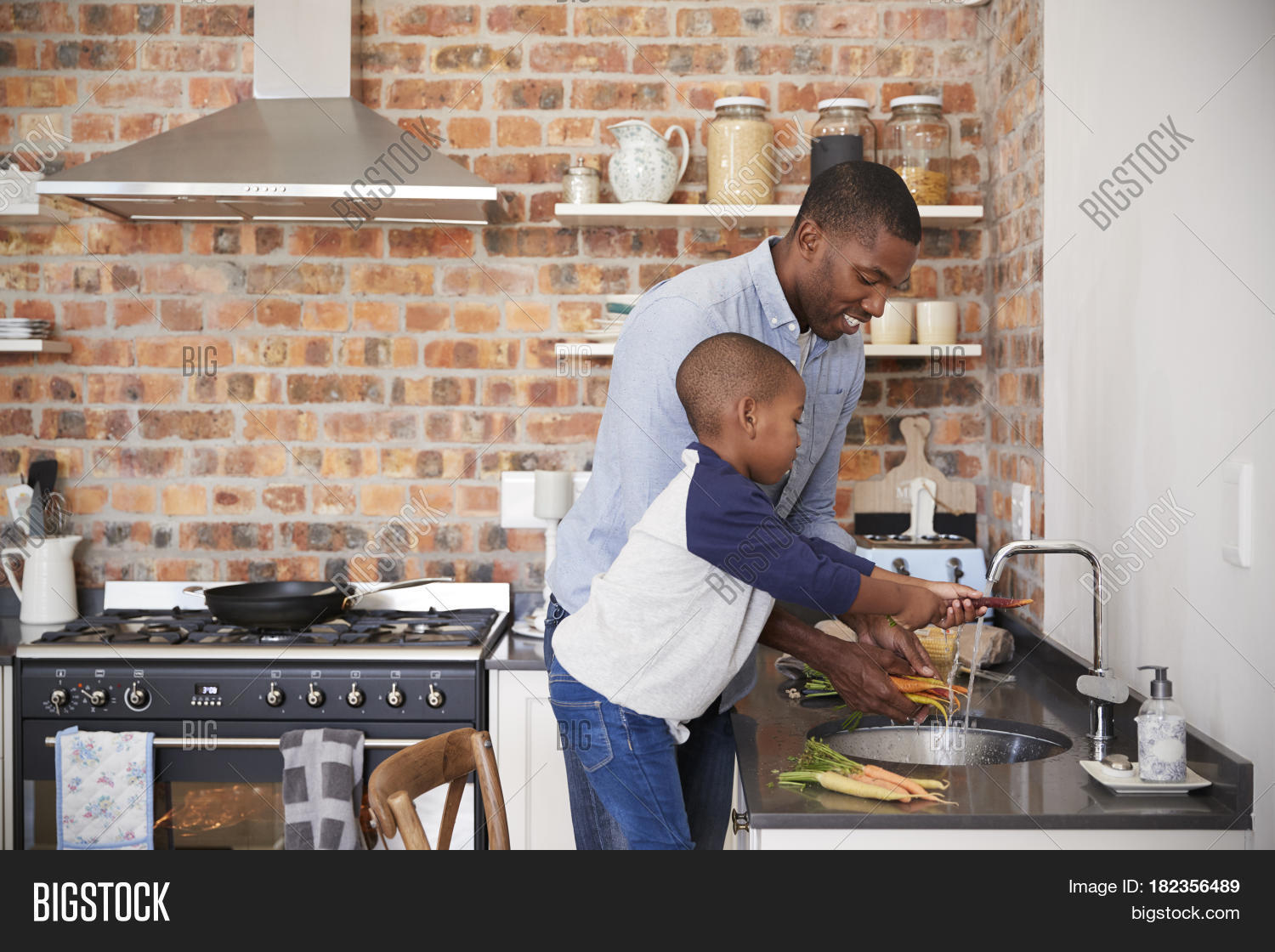 Son Helping Father Image & Photo (Free Trial) | Bigstock