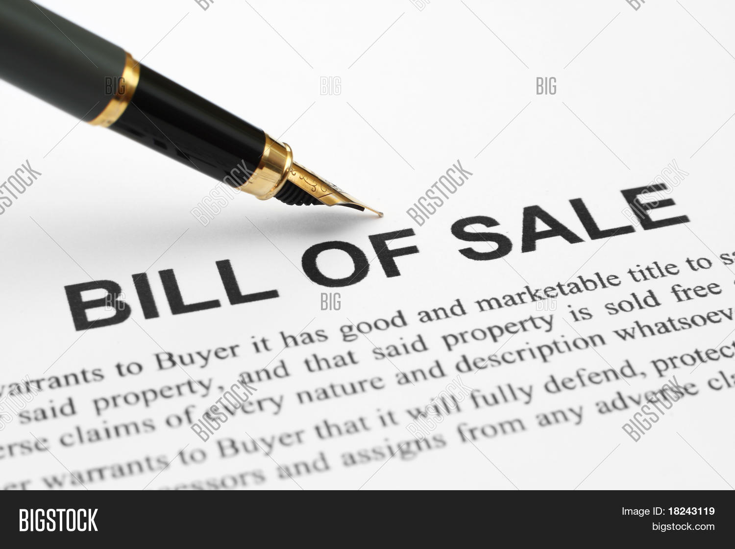 Bill Sale Image & Photo (Free Trial) | Bigstock