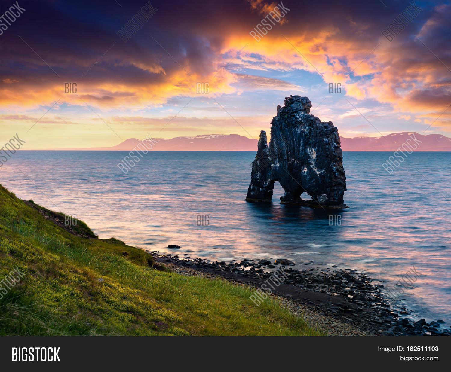 Huge Basalt Stack Image & Photo (Free Trial) | Bigstock