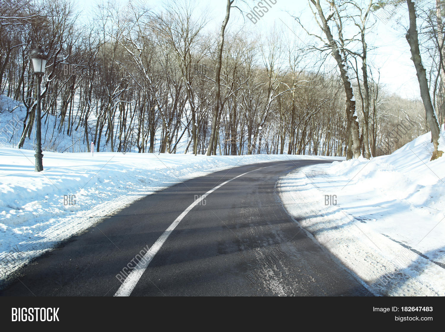 Winter Road Outside Image & Photo (Free Trial) | Bigstock