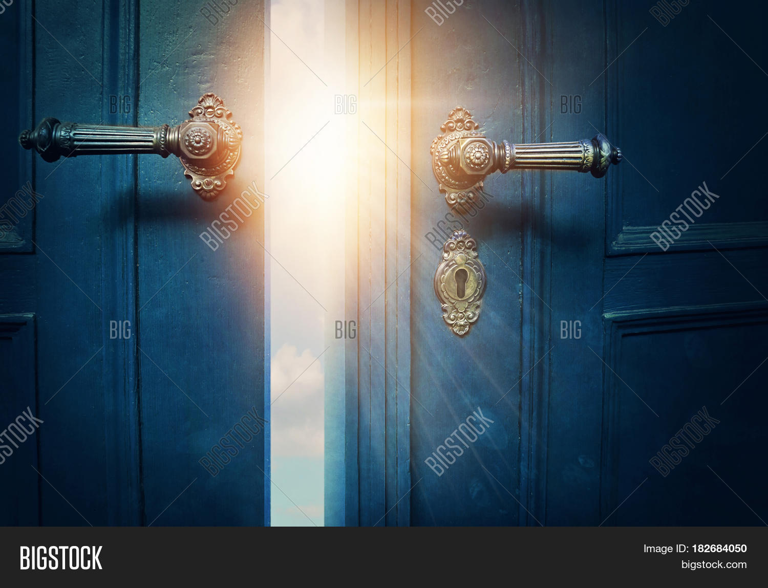 Open Blue Door Image & Photo (Free Trial) | Bigstock