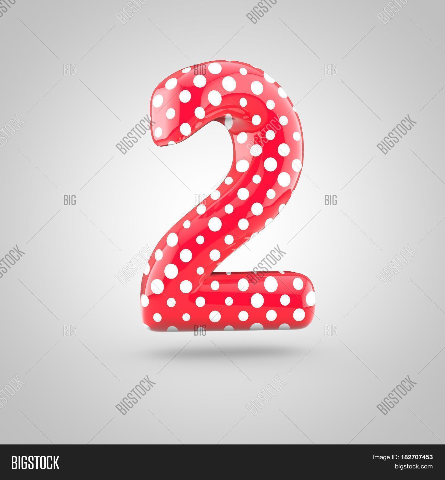 Red Alphabet Number 2 Image & Photo (Free Trial) | Bigstock