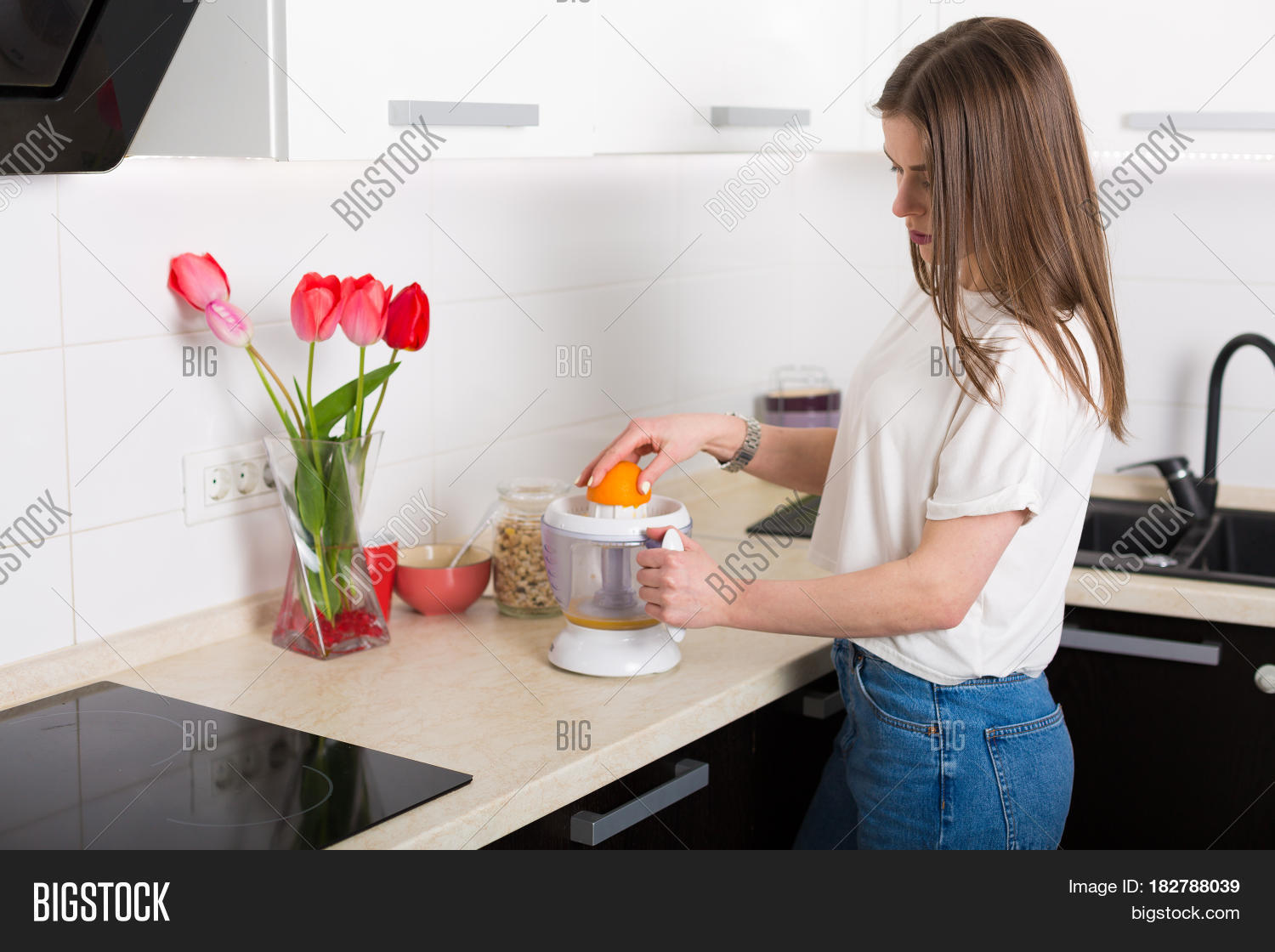 Woman Making Breakfast Image & Photo (Free Trial) | Bigstock