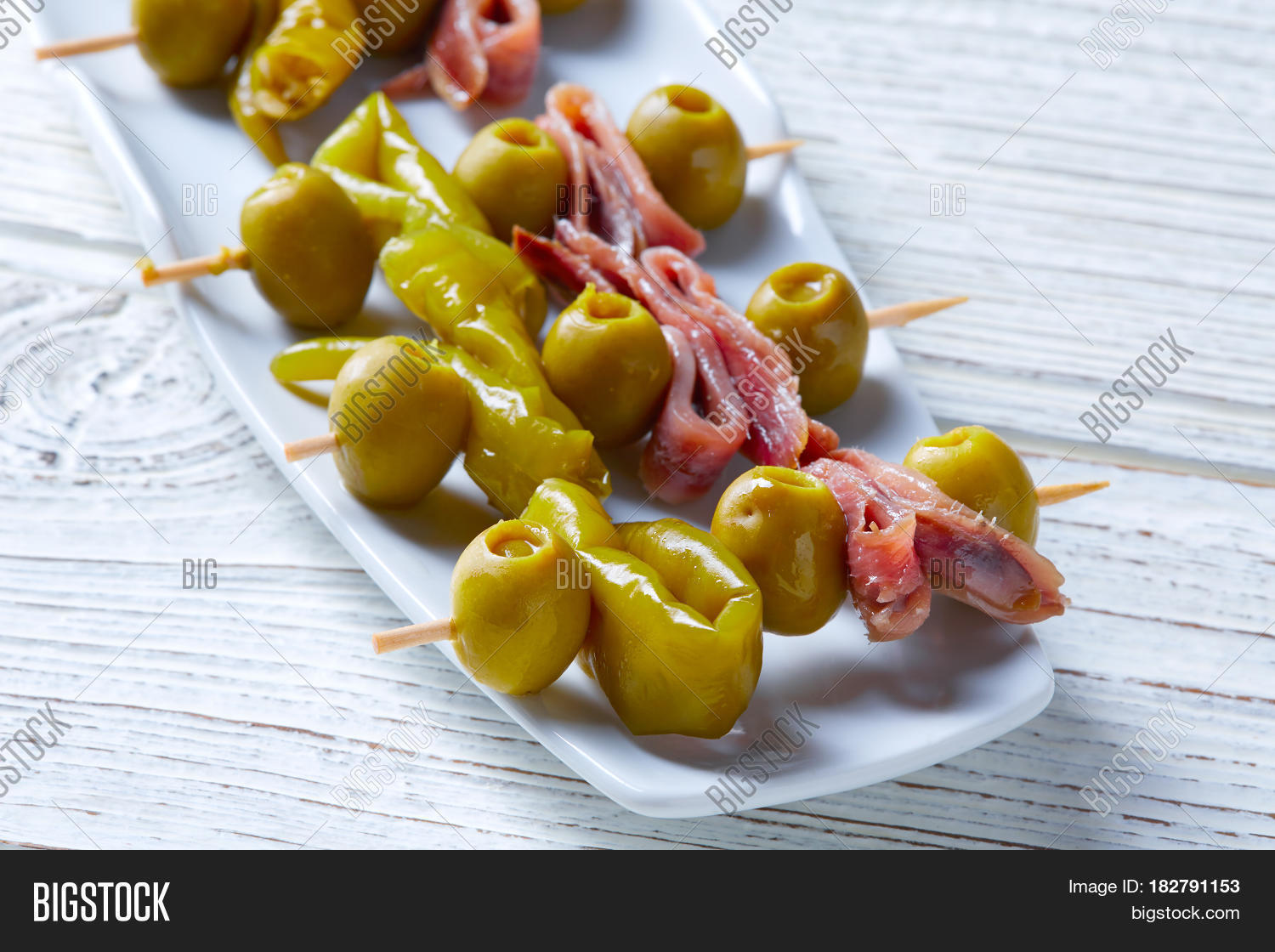 Gilda Pinchos Olives Image & Photo (Free Trial) | Bigstock