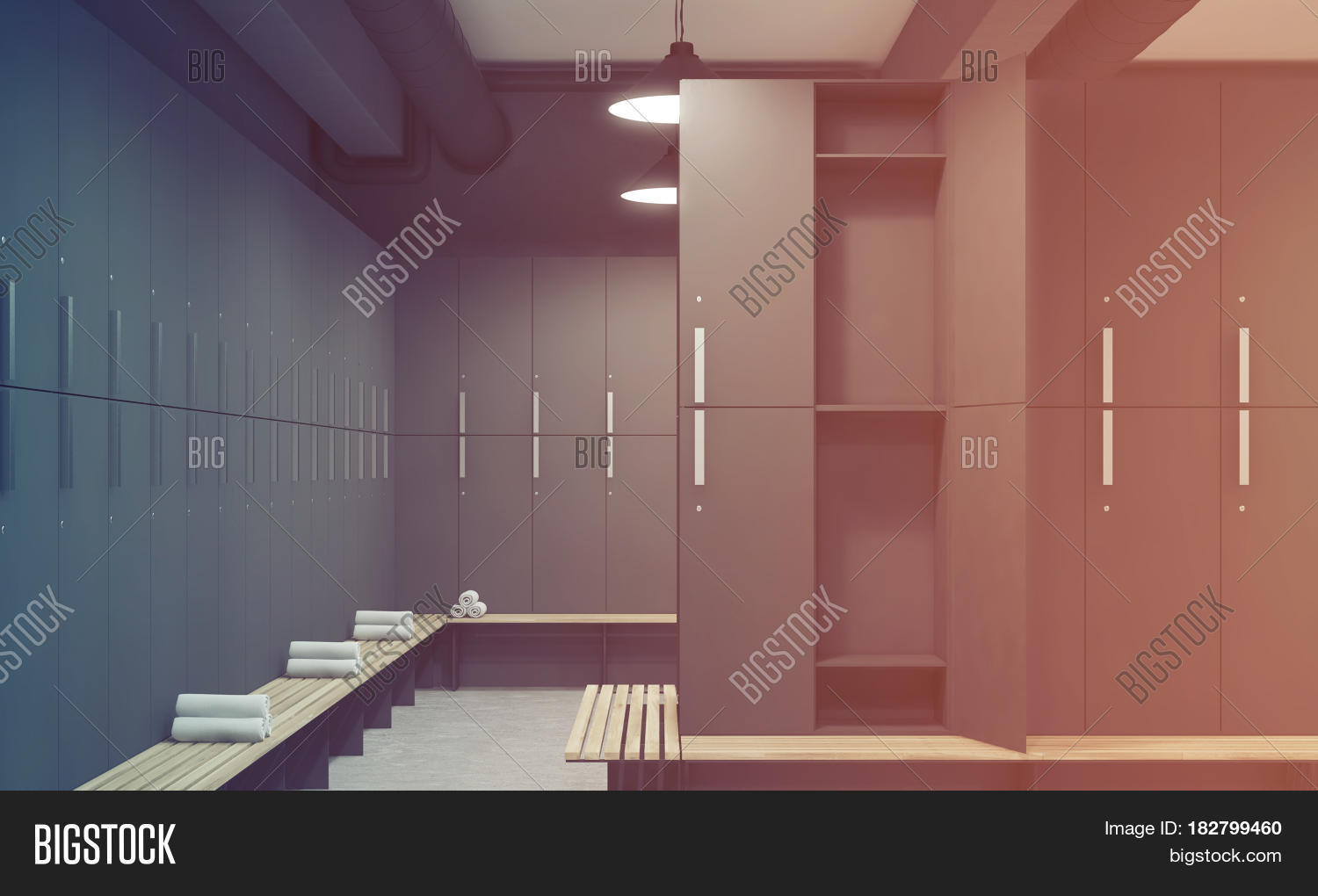 Front View Gray Locker Image & Photo (Free Trial) | Bigstock