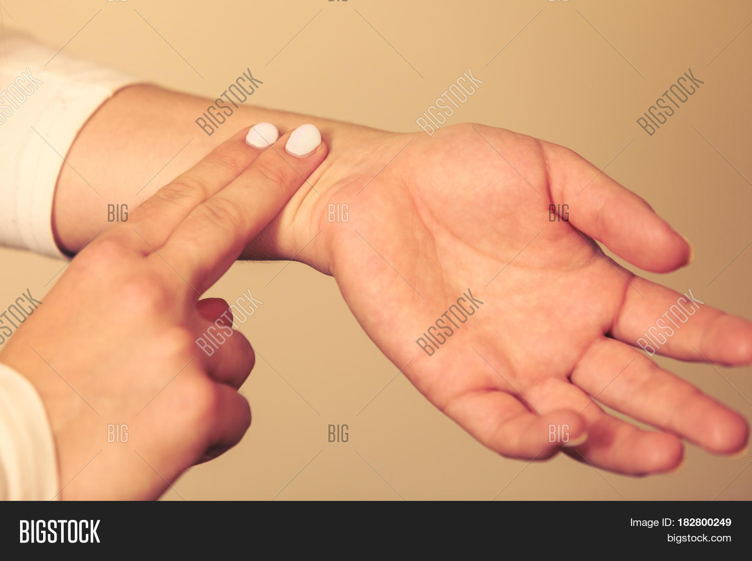 Woman Checking Pulse Image & Photo (Free Trial) | Bigstock