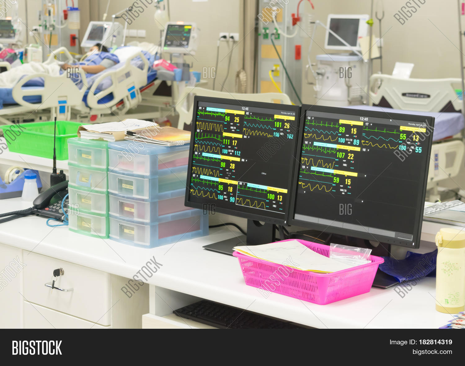 ICU Room Patients Image & Photo (Free Trial) | Bigstock