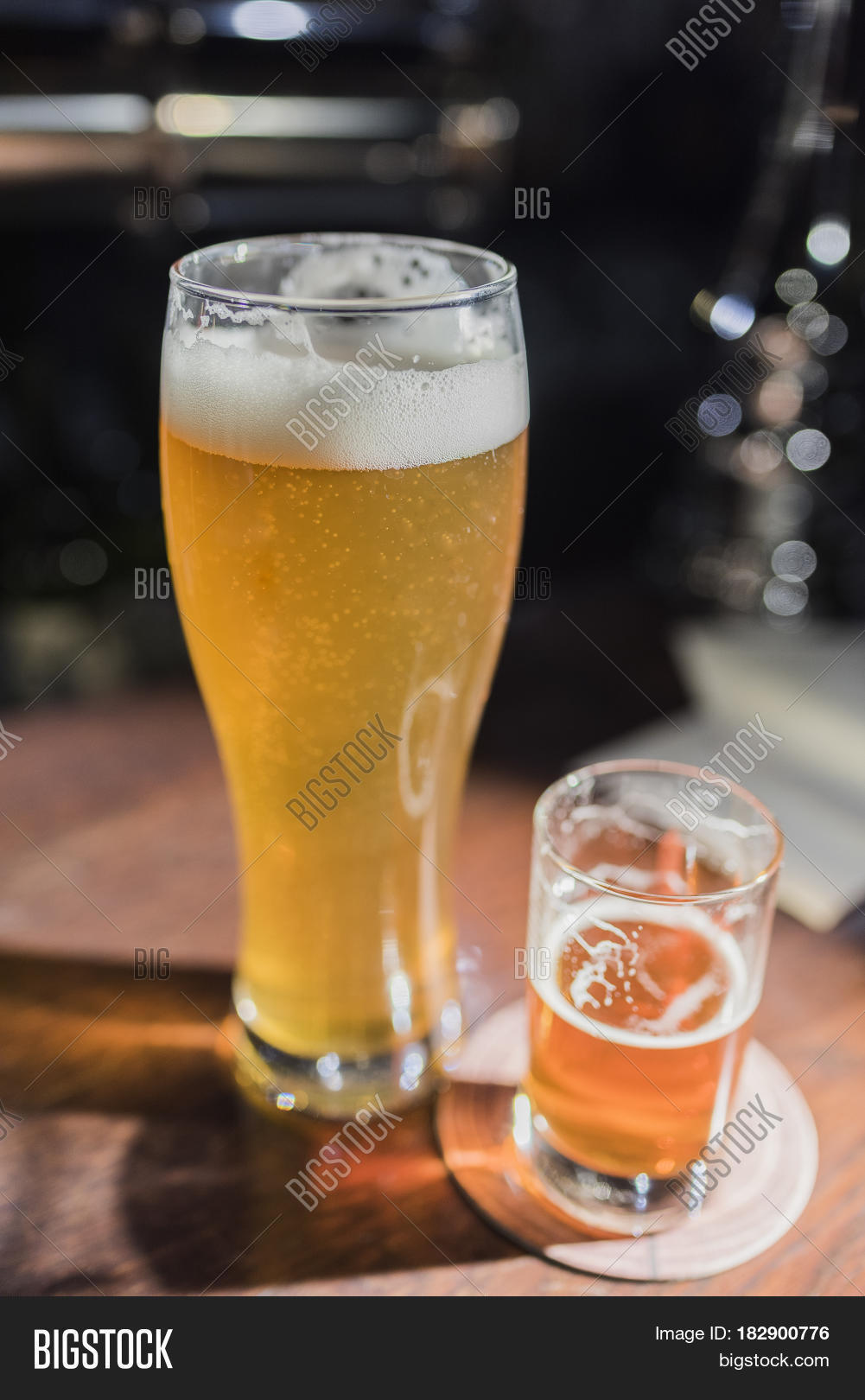 Light Beer Beer Glass Image & Photo (Free Trial) | Bigstock