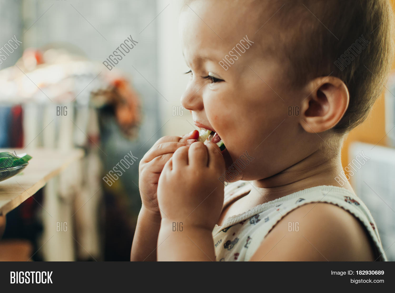 Little Boy Eating Image & Photo (Free Trial) | Bigstock