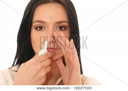 Woman Drips Drops Nose Image & Photo (Free Trial) | Bigstock