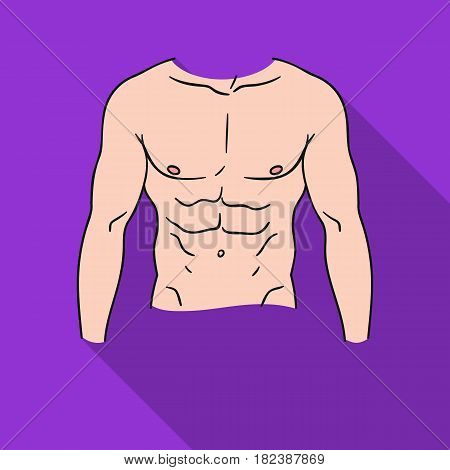 Muscular Torso Icon Vector & Photo (Free Trial) | Bigstock
