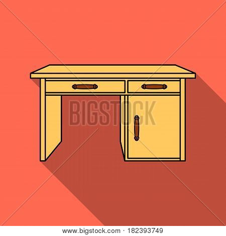 Office Desk Icon Flat Vector & Photo (Free Trial) | Bigstock