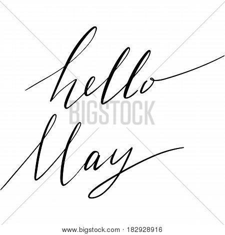 Hello May Handwriting Vector & Photo (Free Trial) | Bigstock