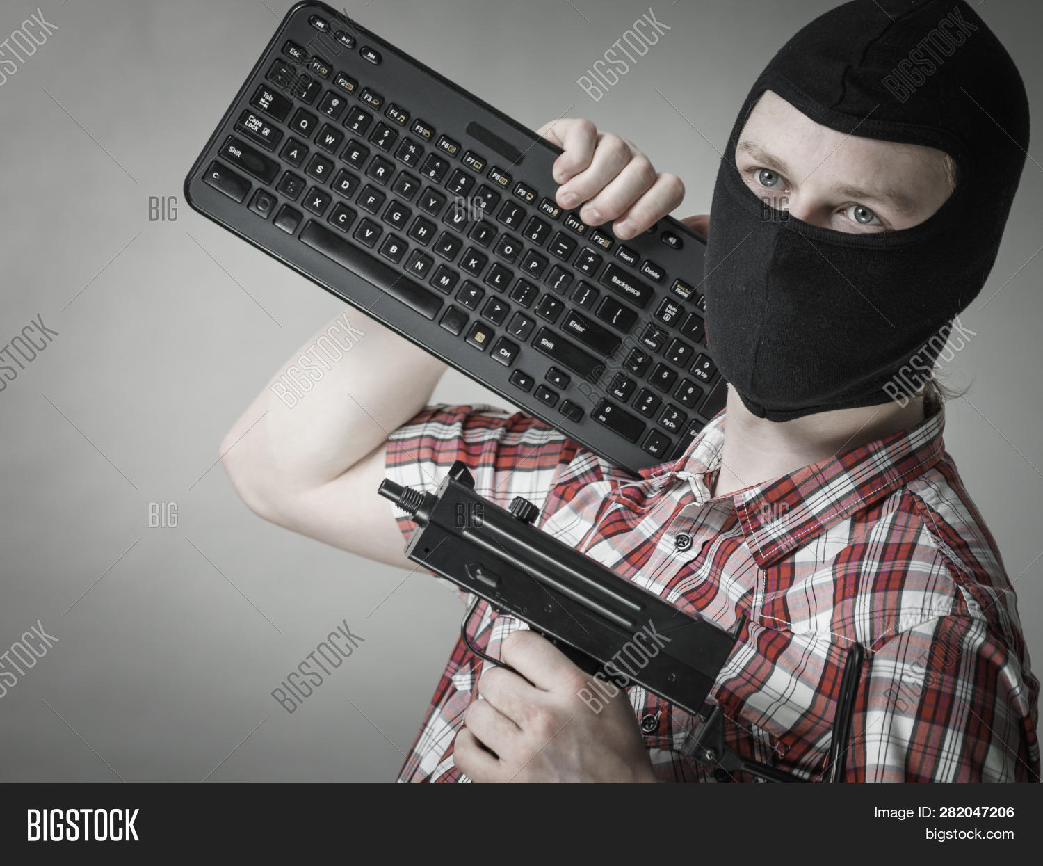 Crazy Hacker Man. Image & Photo (Free Trial) | Bigstock