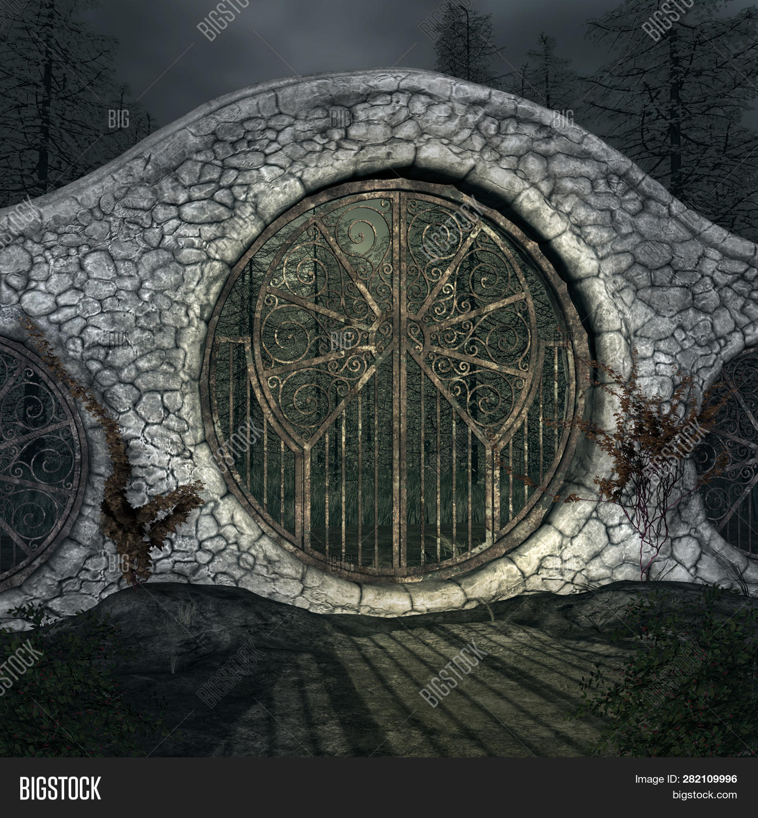 Old Mysterious Gate Image & Photo (Free Trial) | Bigstock
