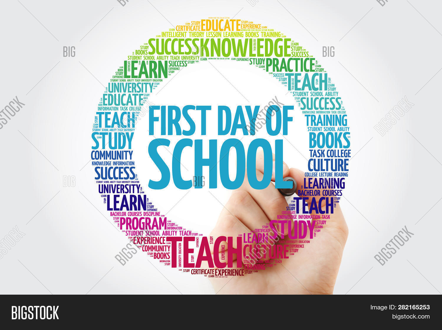 First Day School Word Image & Photo (Free Trial) | Bigstock