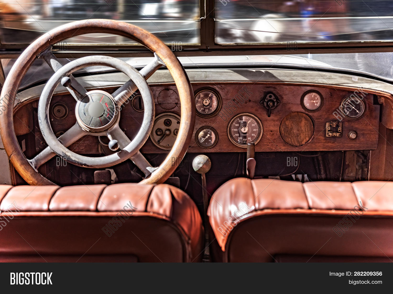 Cabin Inside Retro Car Image & Photo (Free Trial) | Bigstock