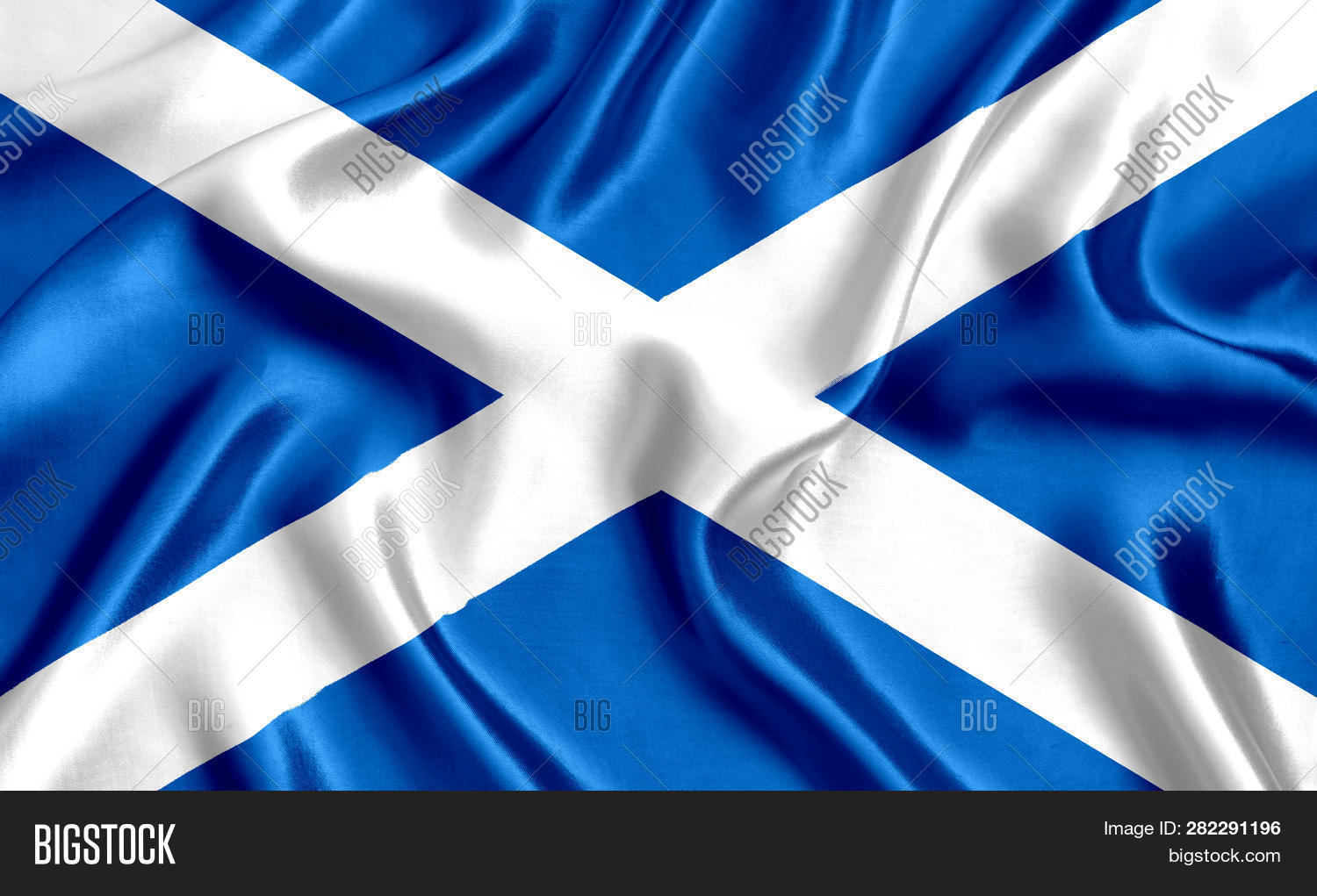 Flag Scotland Silk Image & Photo (Free Trial) | Bigstock