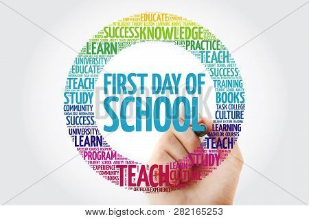 First Day School Word Image & Photo (Free Trial) | Bigstock