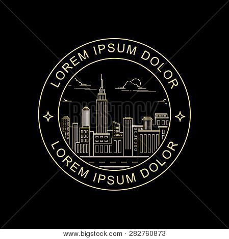 Downtown Stamp Logo Vector & Photo (Free Trial) | Bigstock