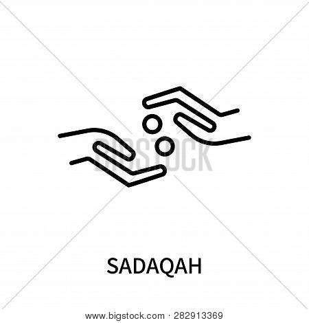 Sadaqah Icon Isolated Vector & Photo (Free Trial) | Bigstock