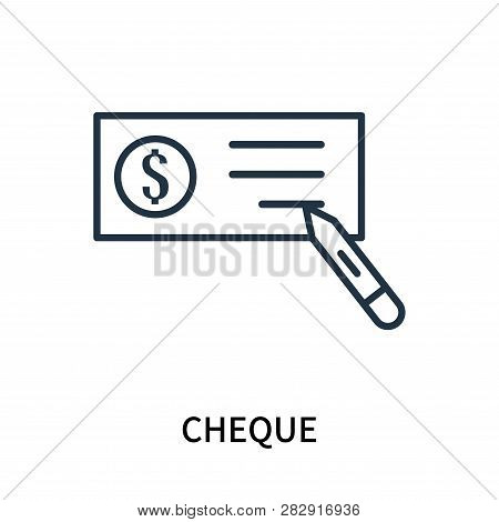 Cheque Icon Isolated Vector & Photo (Free Trial) | Bigstock