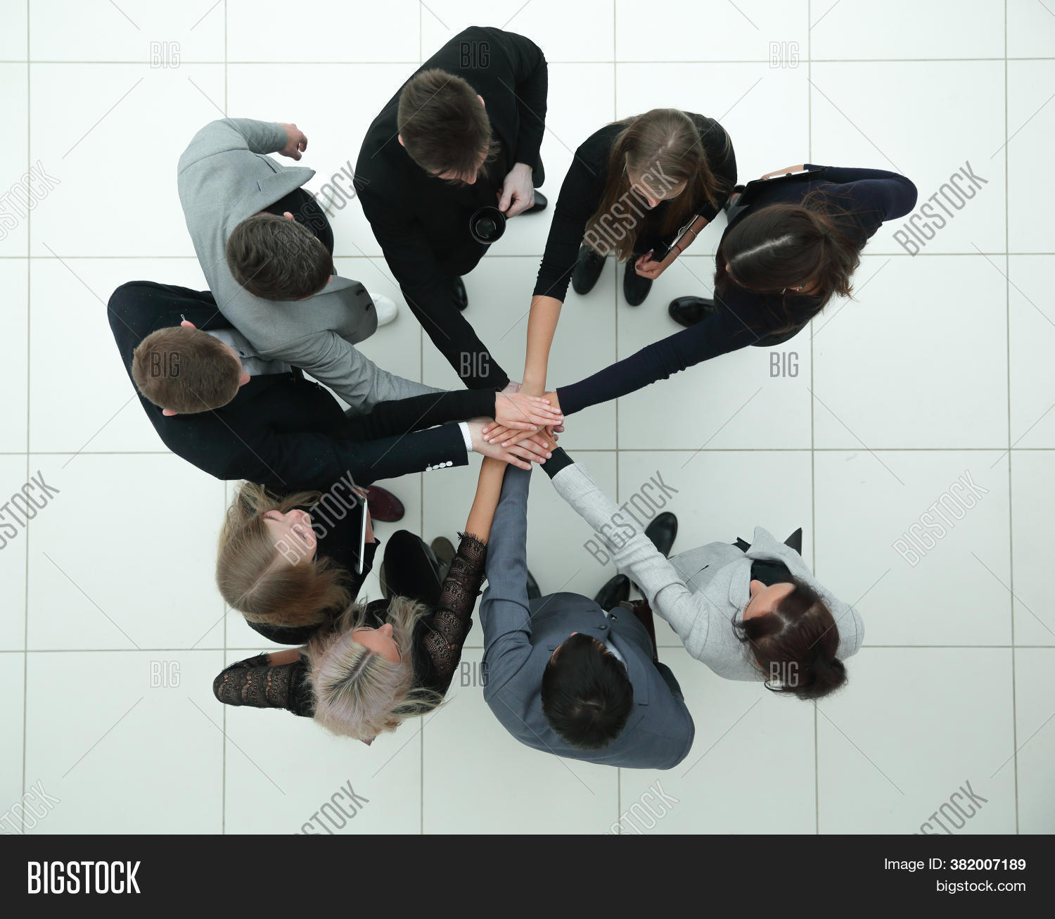 Top View. Group Young Image & Photo (Free Trial) | Bigstock