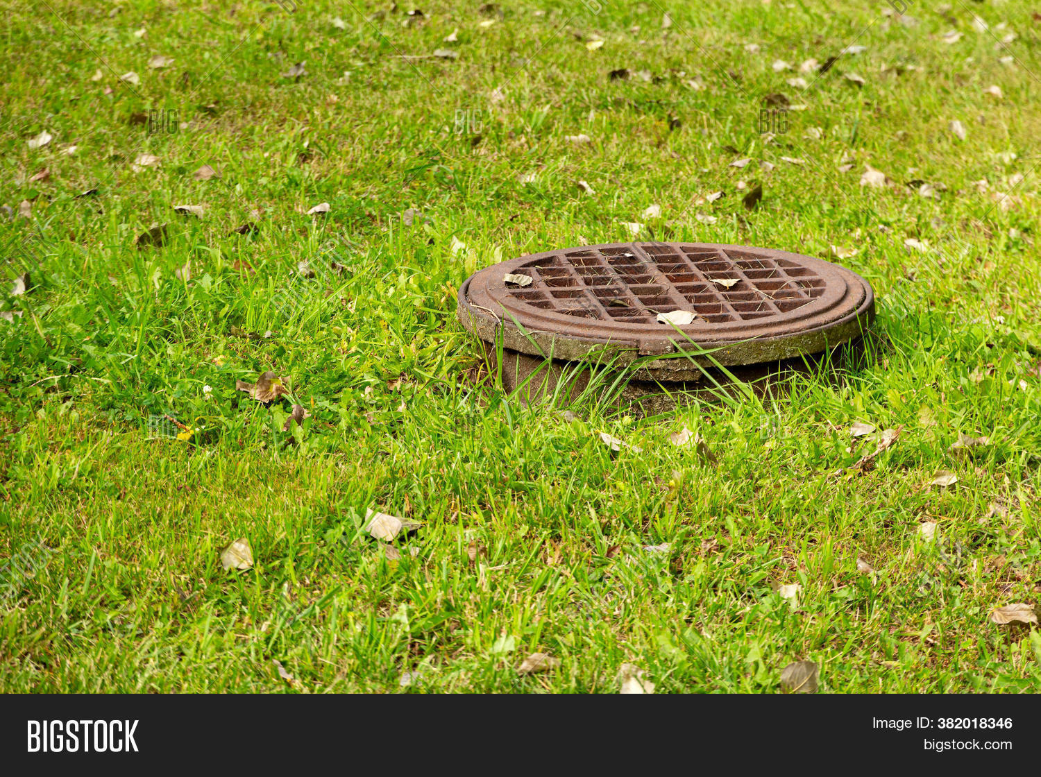 Closed Hatch On Green Image & Photo (Free Trial) | Bigstock