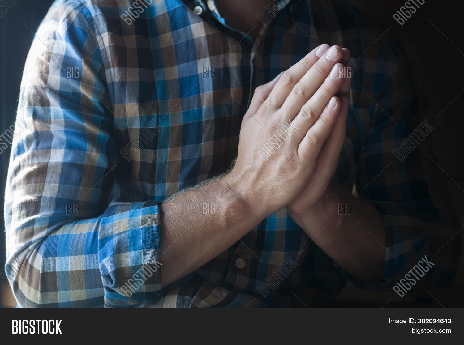 Man's Hands Folded Image & Photo (Free Trial) | Bigstock