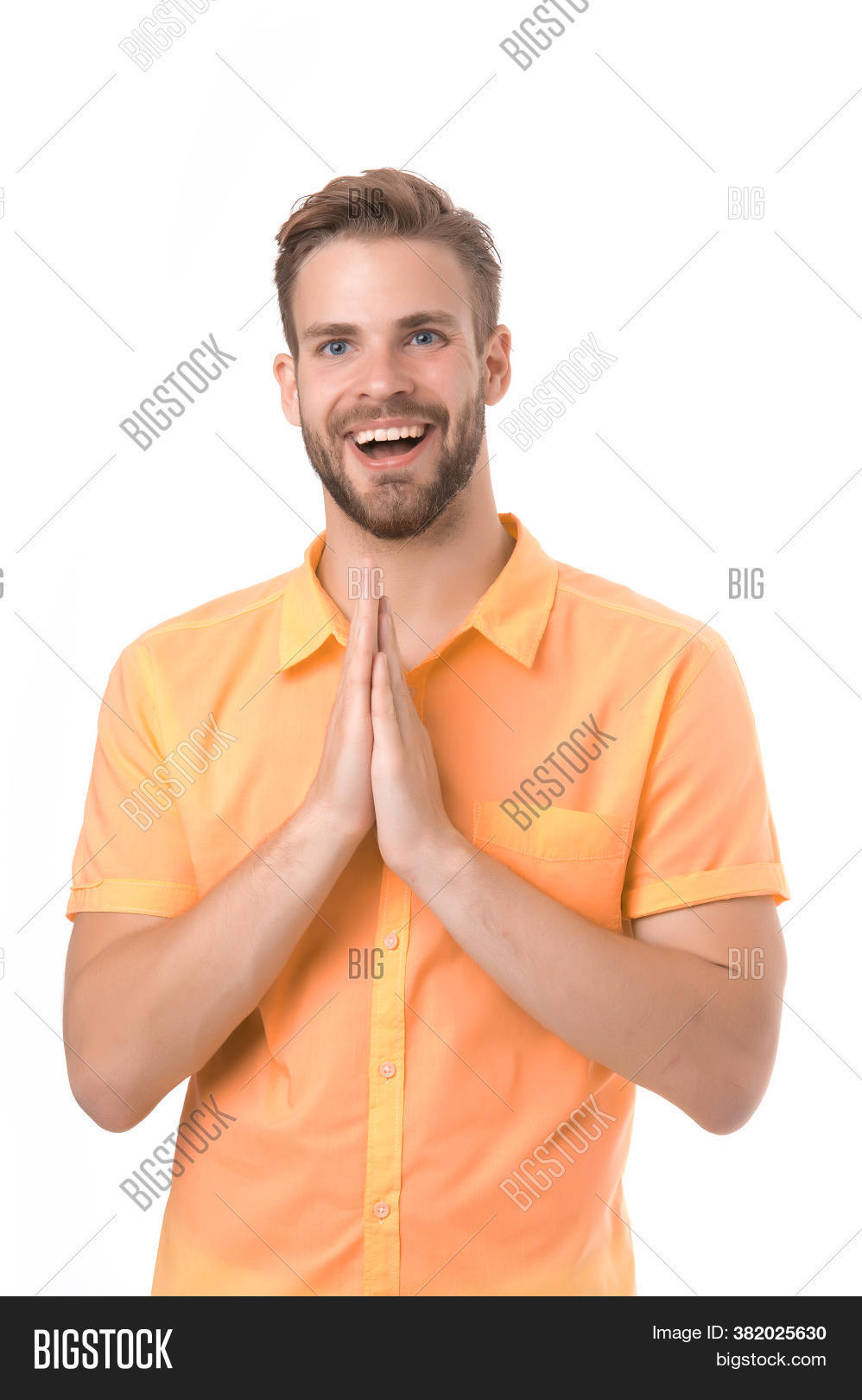 Happy Man Hold Hands Image & Photo (Free Trial) | Bigstock