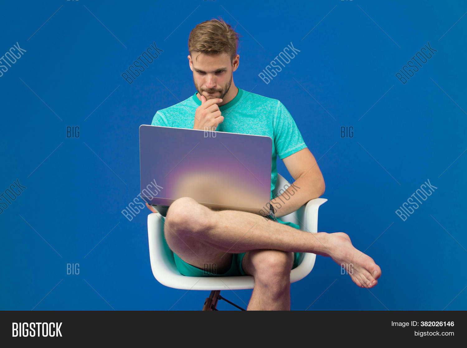 Guy Working Online. Image & Photo (Free Trial) | Bigstock