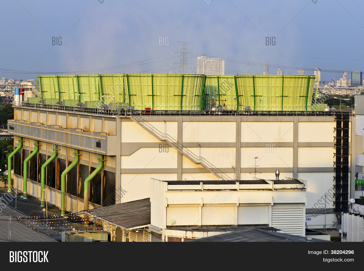 Cooling Tower Combined Image & Photo (Free Trial) | Bigstock
