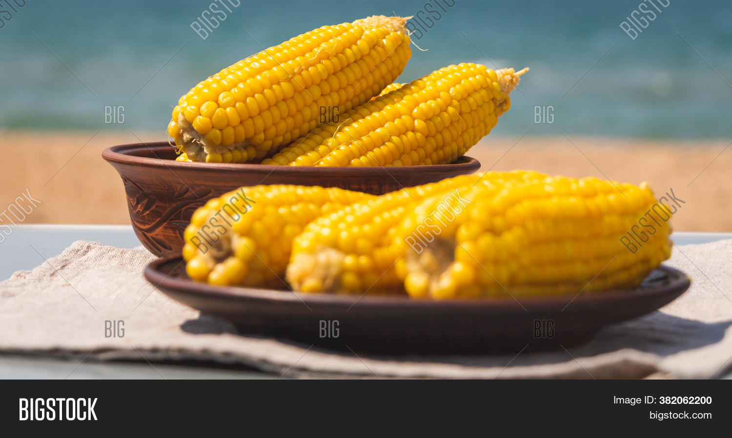 Boiled Corn On Image & Photo (Free Trial) | Bigstock