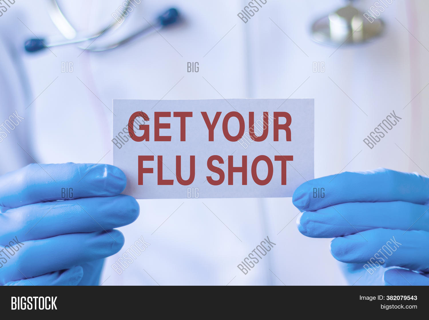 Get Your Flu Shot Card Image & Photo (Free Trial) | Bigstock