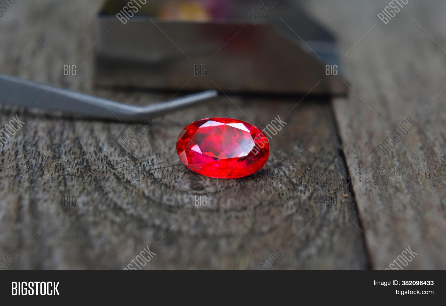 Oval Red Gemstone Image & Photo (Free Trial) | Bigstock