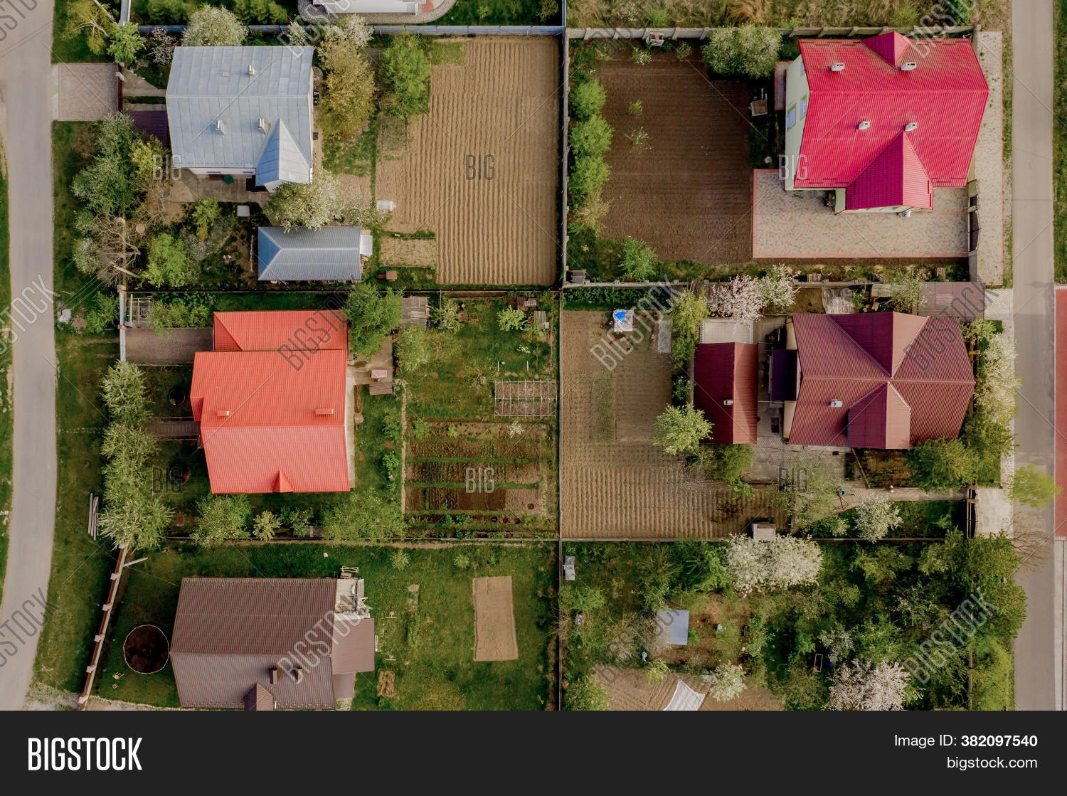 Aerial Top View House Image & Photo (Free Trial) | Bigstock