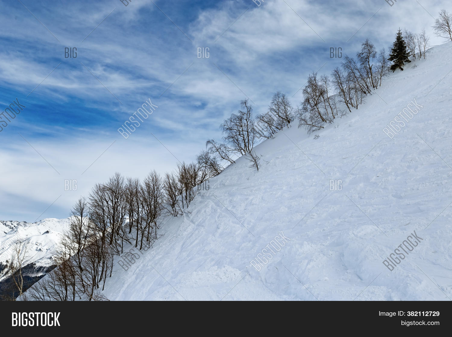Slope Mountain Covered Image & Photo (Free Trial) | Bigstock