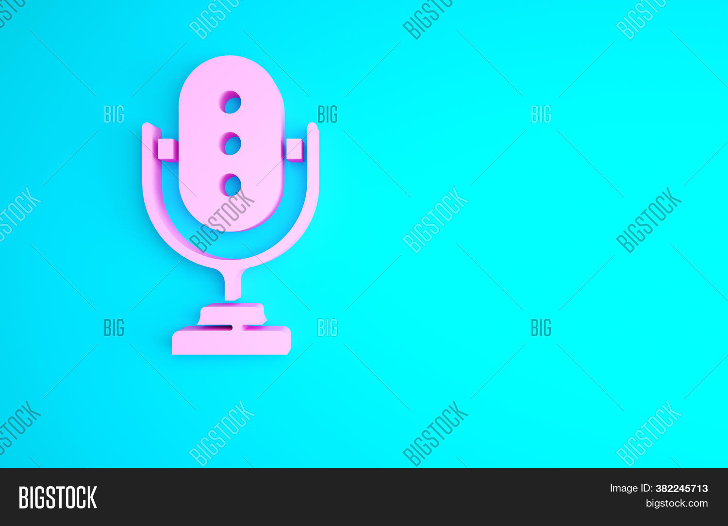 Pink Microphone Icon Image & Photo (Free Trial) | Bigstock