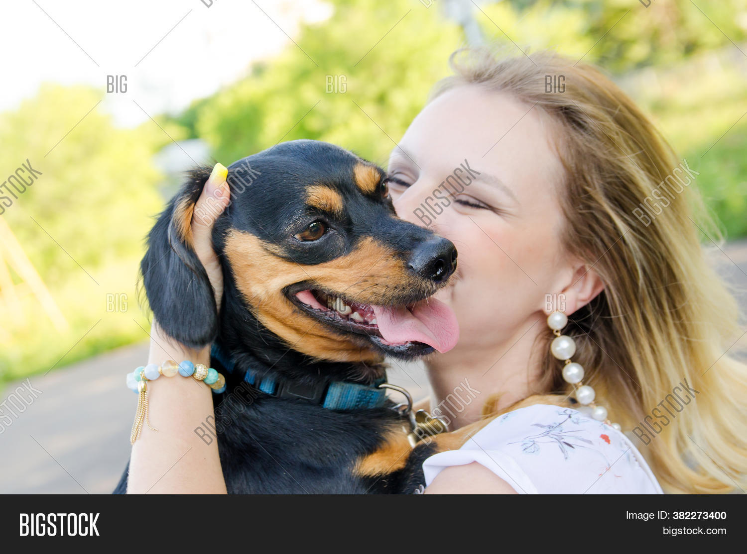 Small Dog Enjoys Hug Image & Photo (Free Trial) | Bigstock