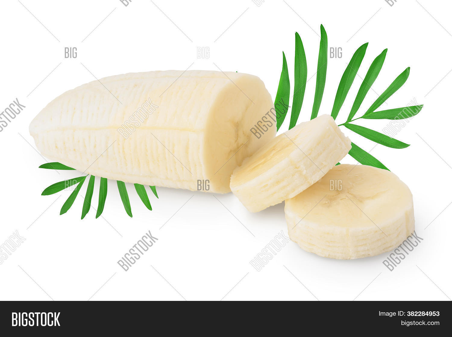 Banana Pieces Isolated Image & Photo (Free Trial) | Bigstock